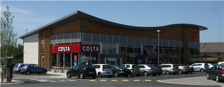 Costa Coffee - Victoria Retail Park - Nottingham - Peak Aluminium